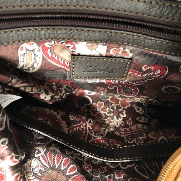 Clarks | Bags | Clarks Two Tone Leather Shoulder Purse | Poshmark